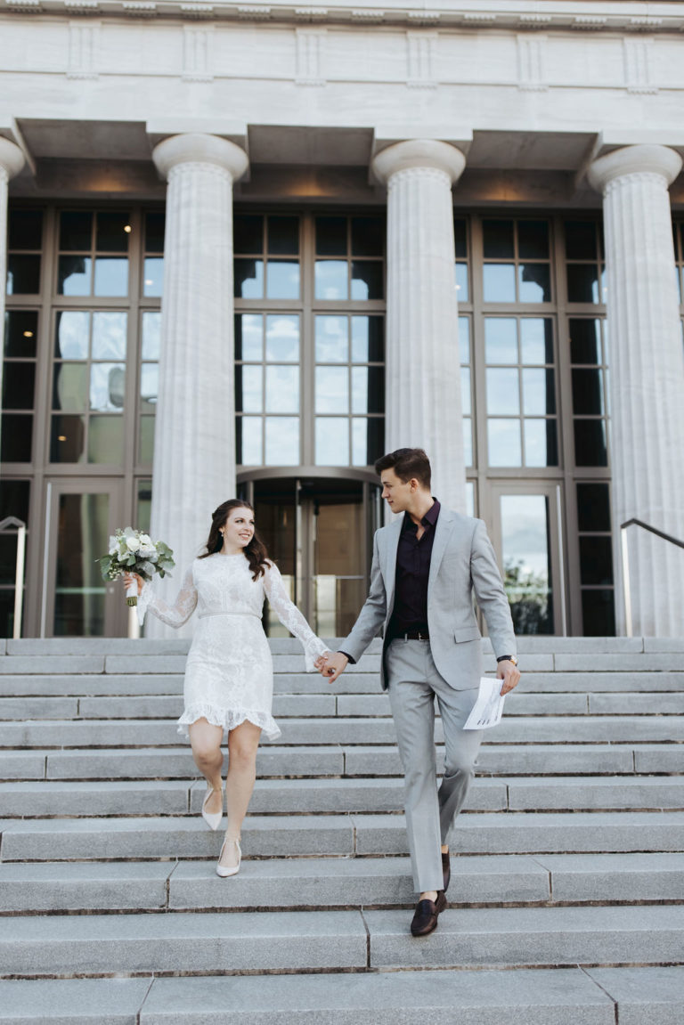 Mobile, Alabama Courthouse Elopement | Laken + Tyeler - Katie Byrd ...
